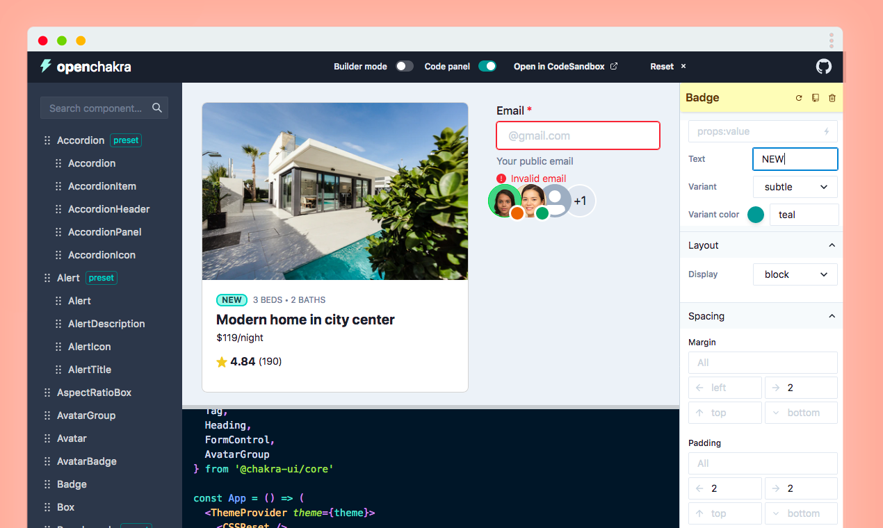Open Chakra: Visual editor for React! Create cool UI with ease ️ | Product Hunt