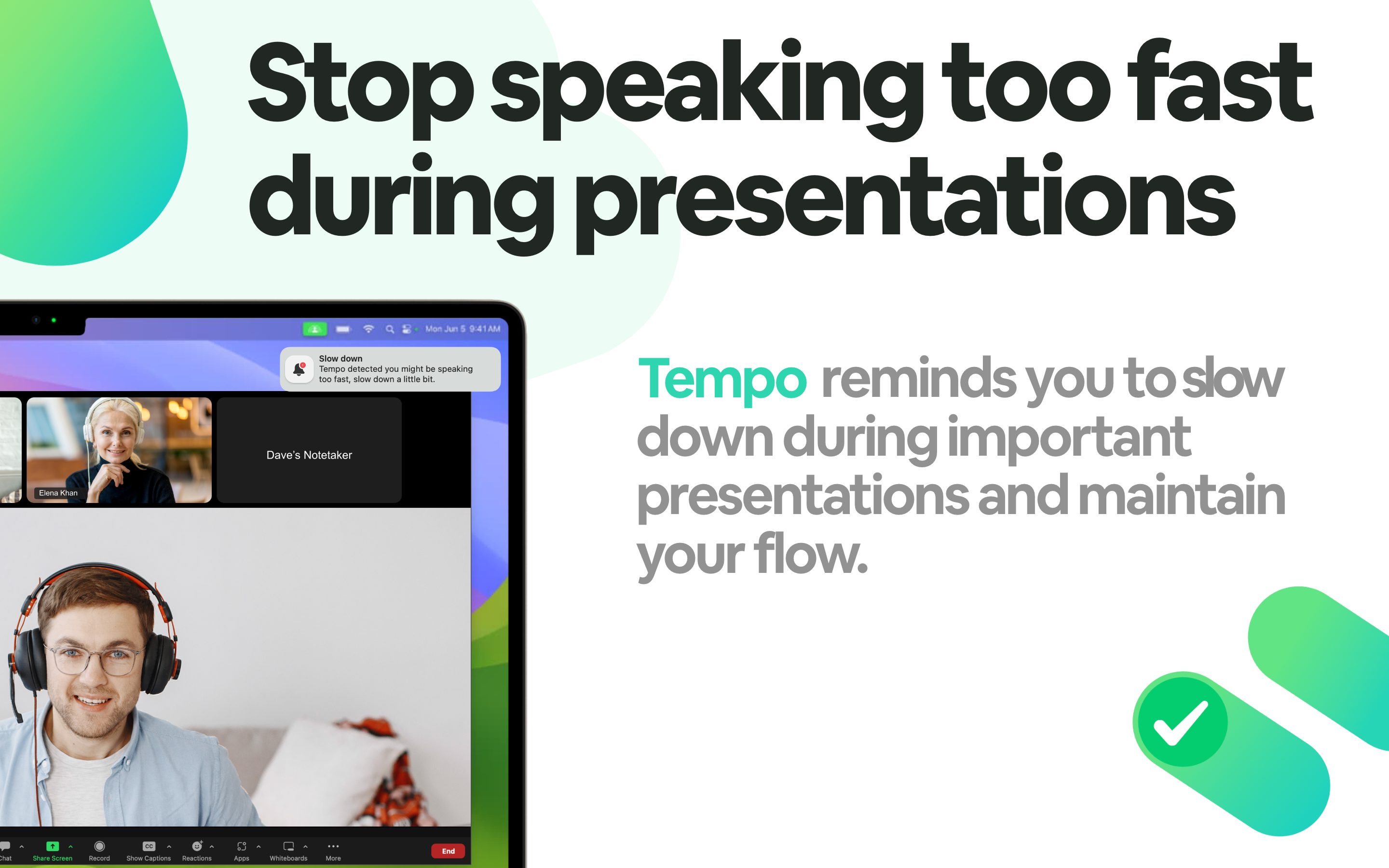 Tempo: Public Speaking Coach: Stop Speaking too fast during presentations | Product Hunt