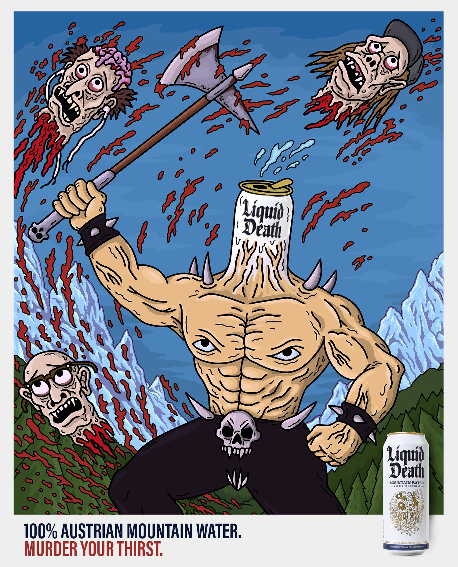 Liquid Death Mountain Water: Murder your thirst. #DeathToPlastic ...