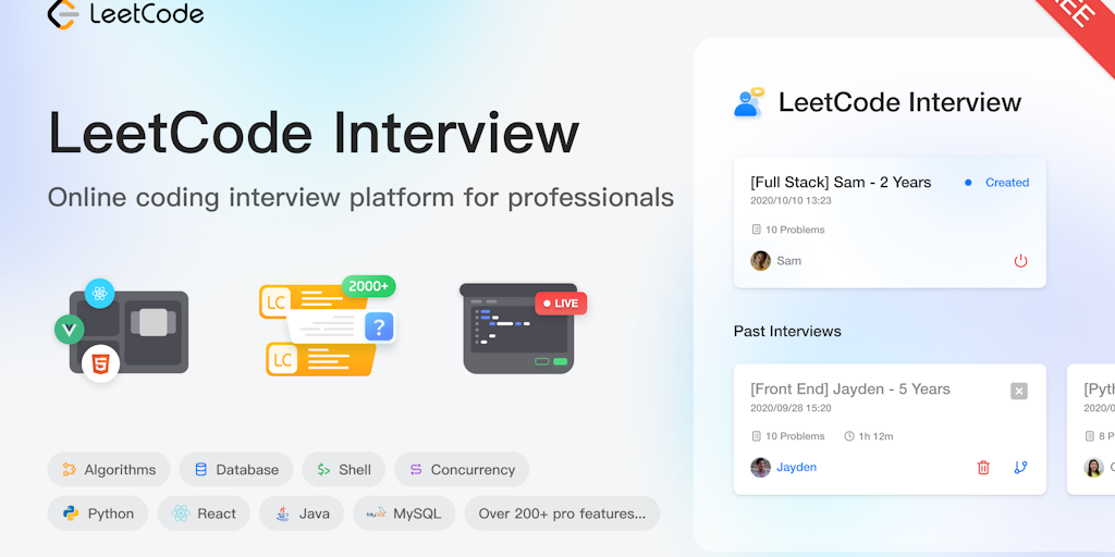 Leetcode Interview Online Coding Interview Platform For Professionals Product Hunt