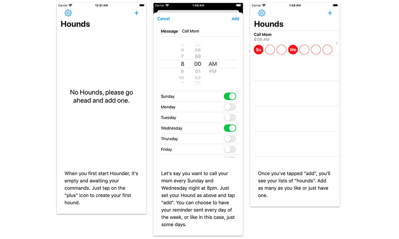 Hounder: Timely reminders | Product Hunt