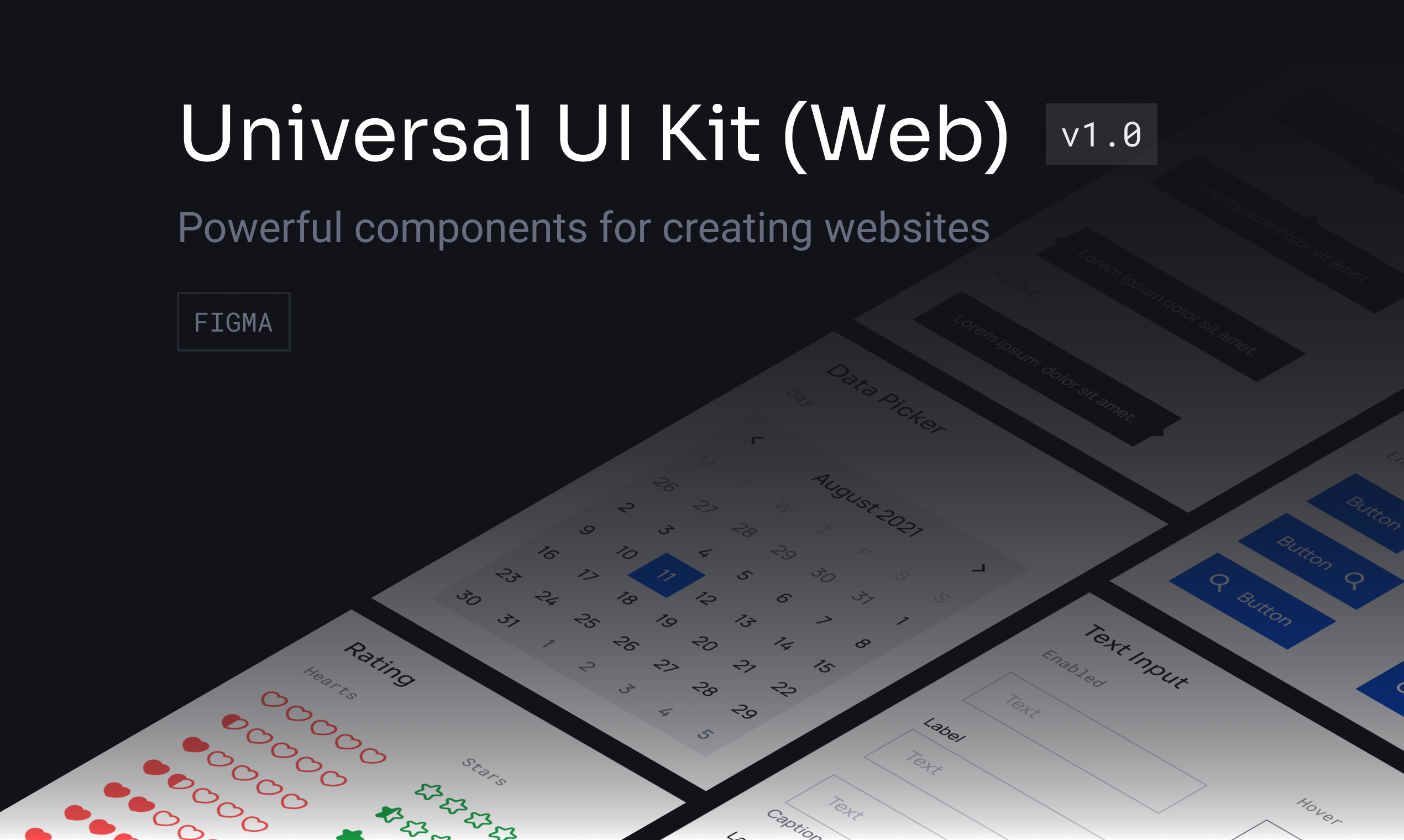 Universal UI Kit (Web) v1.0 : p/universal-ui-kit-web | Product Hunt