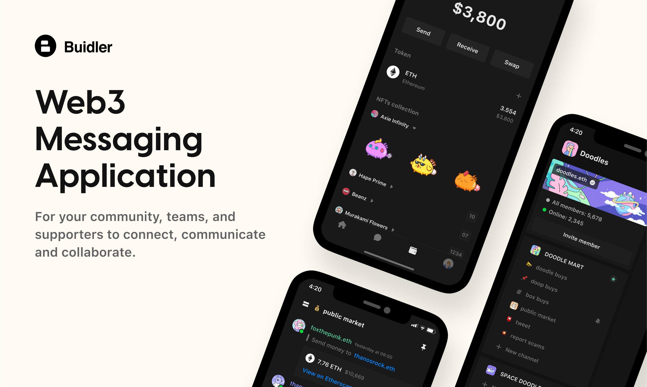 Buidler - Web3 Messaging App: A new home for your community to #buidl together | Product Hunt