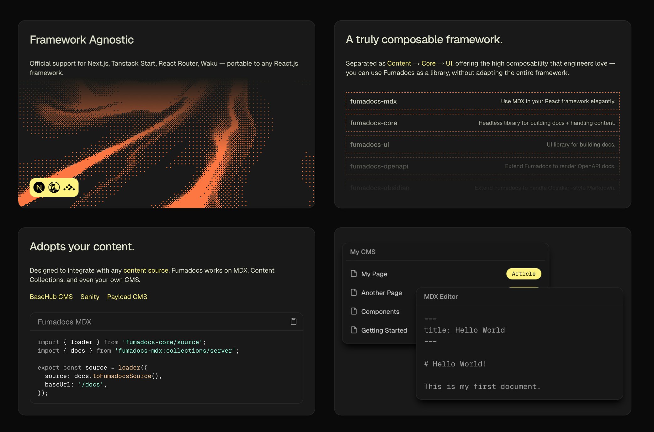 Fumadocs: The React.js documentation framework | Product Hunt