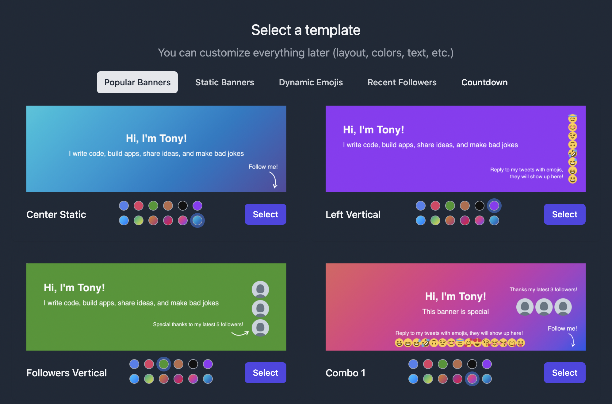 Twitter Real-time Banner - Make your Twitter banner special and drive ...