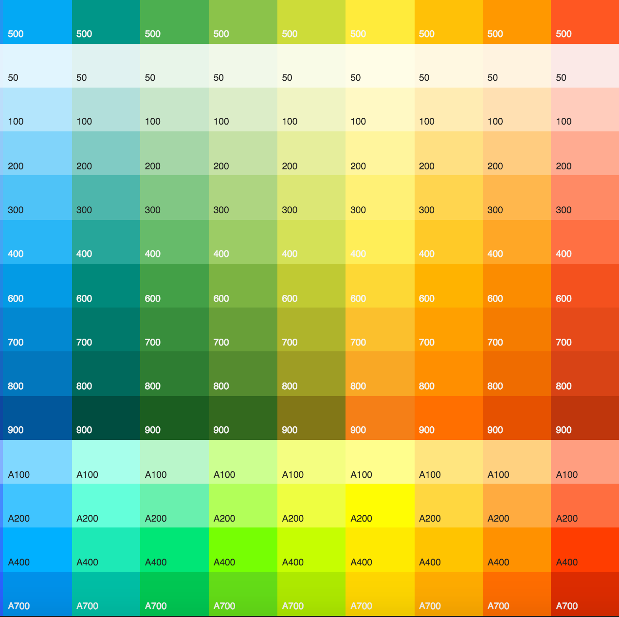 Material Colors - pick.tools - Pick smarter, build faster.