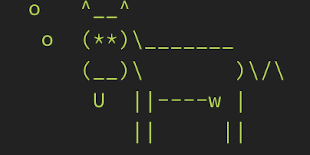 Cowsay Ascii Generator Speak Through A Cow Or Many Other Ascii Characters Product Hunt