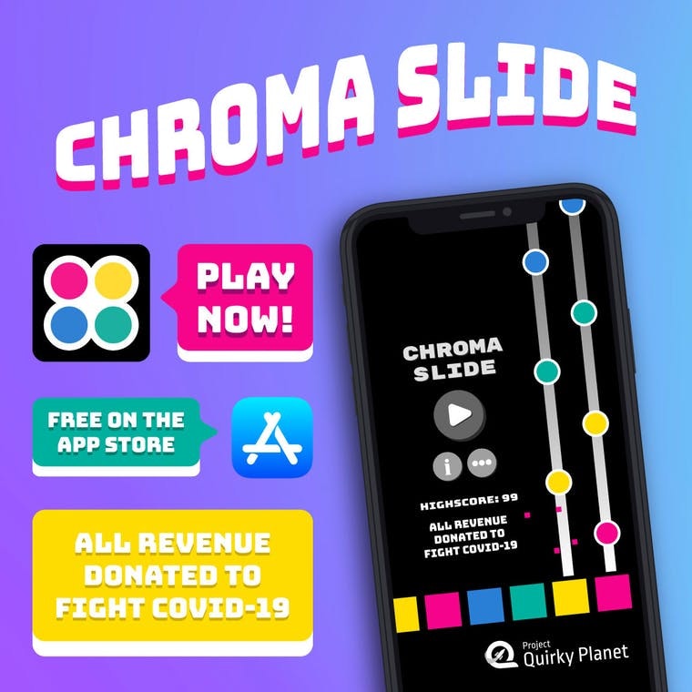 Chroma Slide: Colorful arcade game, all ad-revenue goes to COVID-19 ...