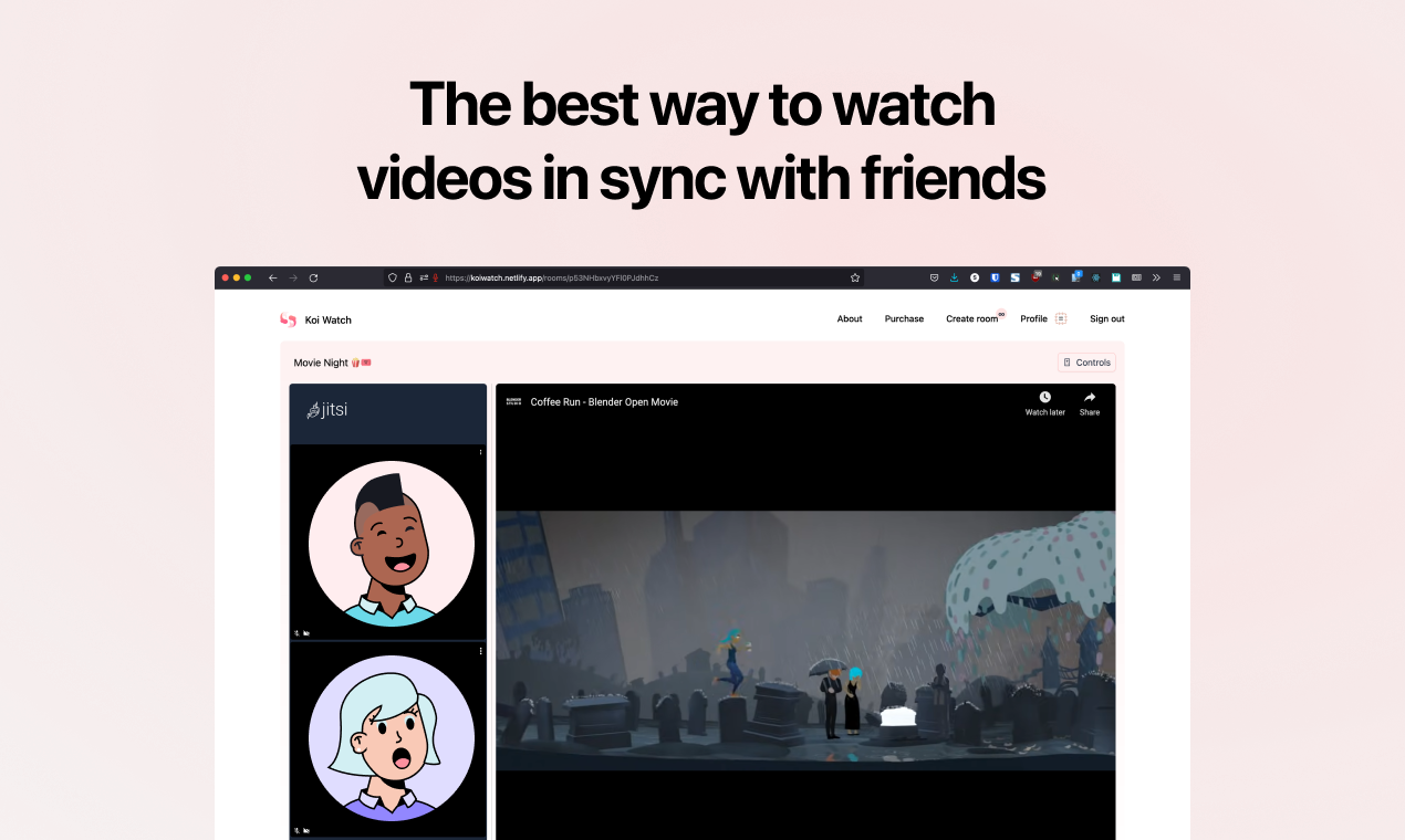 Koi Watch: Watch videos together | Product Hunt