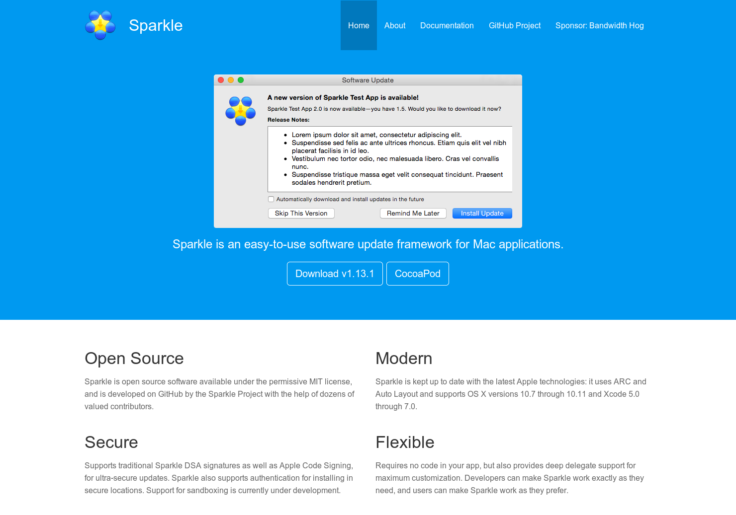Sparkle: Open source software update framework for the Mac | Product Hunt