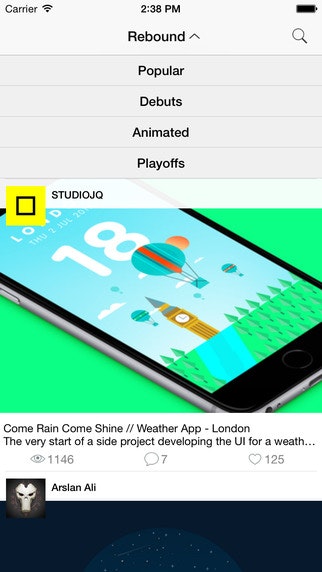 Craftle: A Dribble Client for iOS | Product Hunt