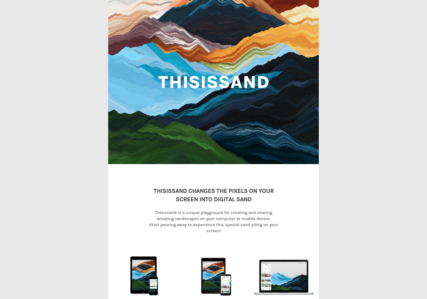 ThisIsSand: Create digital sand art. | Product Hunt