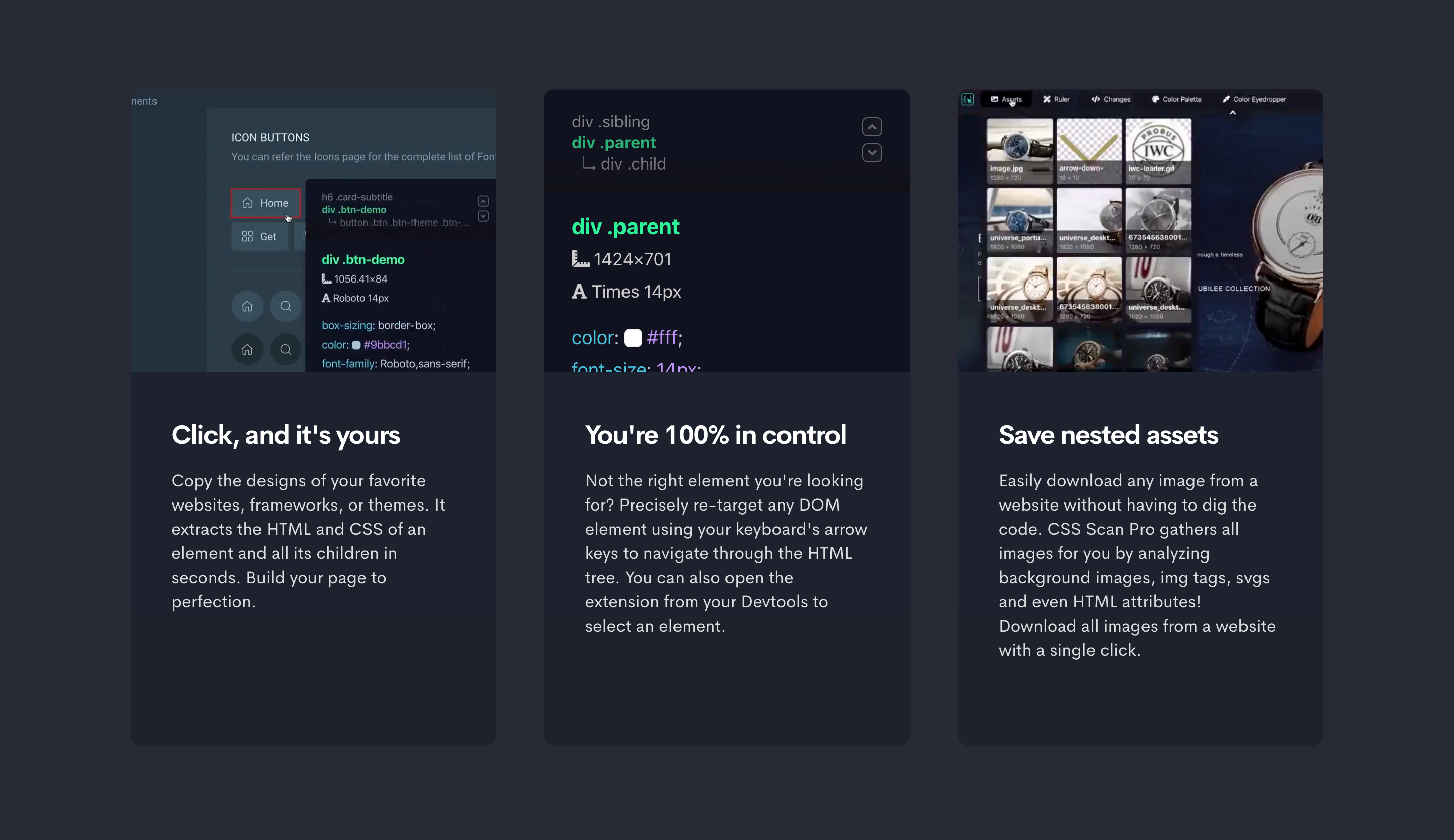 CSS Scan Pro 2.0 - A re-imagined Devtools for web design | Product Hunt