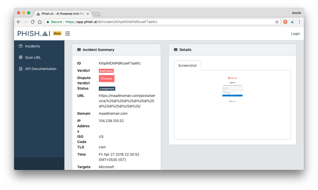 Phish.AI: Anti-phishing platform powered by AI & Computer Vision ...