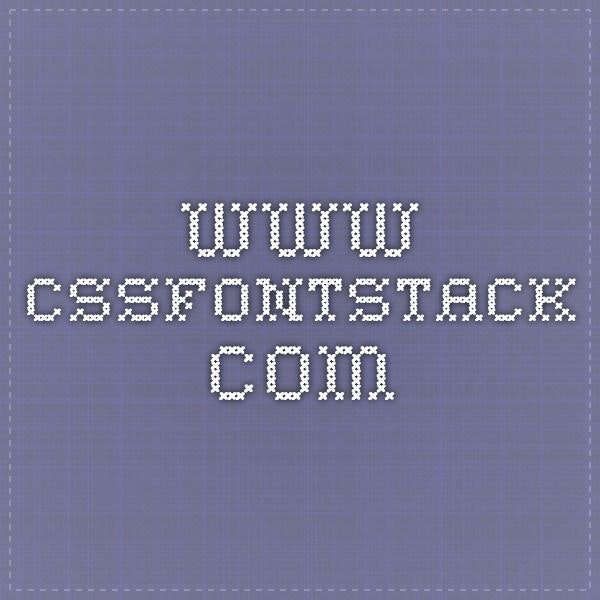 CSS Font: A complete collection of web safe CSS font stacks. | Product Hunt