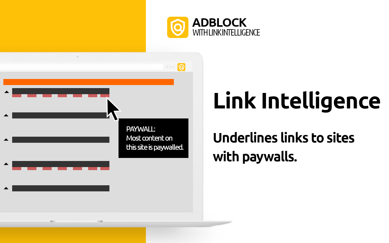 AdBlock with Link Intelligence: Ad blocker that also underlines paywall ...