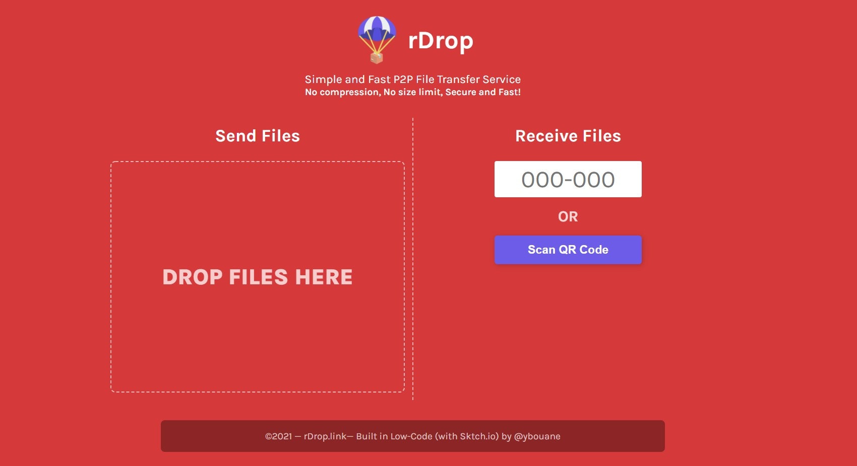 rDrop: Simple and fast p2p file transfer service | Product Hunt