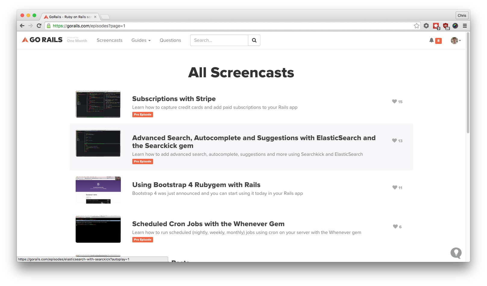 GoRails: Ruby on Rails screencasts for aspiring developers by @excid3 | Product Hunt