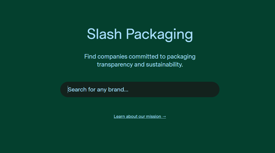 Slash Packaging: Find companies committed to packaging transparency ...
