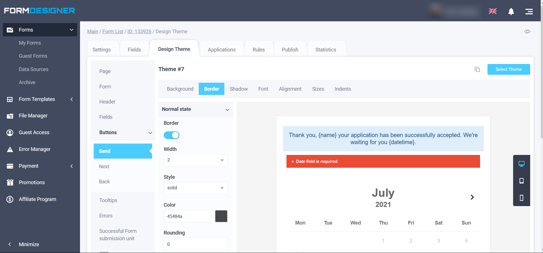 FormDesigner: Online web form builder of any complexity | Product Hunt