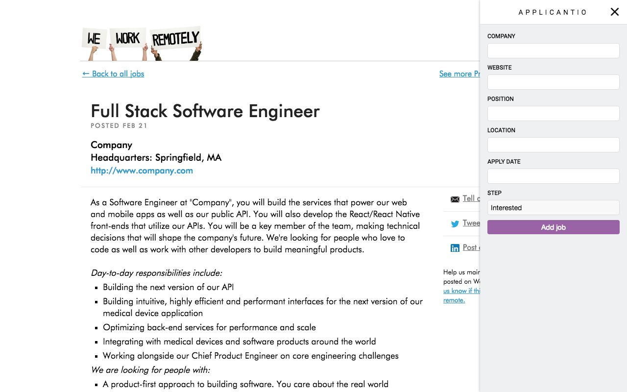 Applicantio - pick.tools - Pick smarter, build faster.