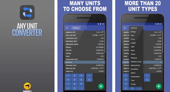Any Unit Converter: Free Conversion Calculator - more than 20 units ...