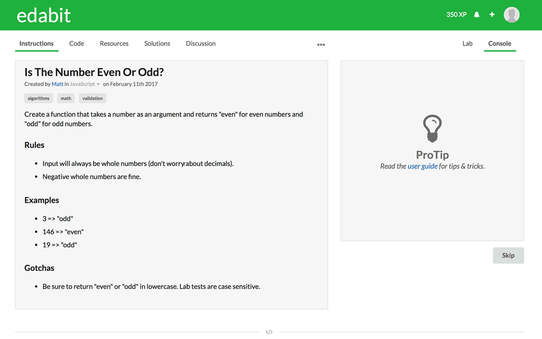 Edabit: Learn to code with 10,000+ interactive challenges. | Product Hunt