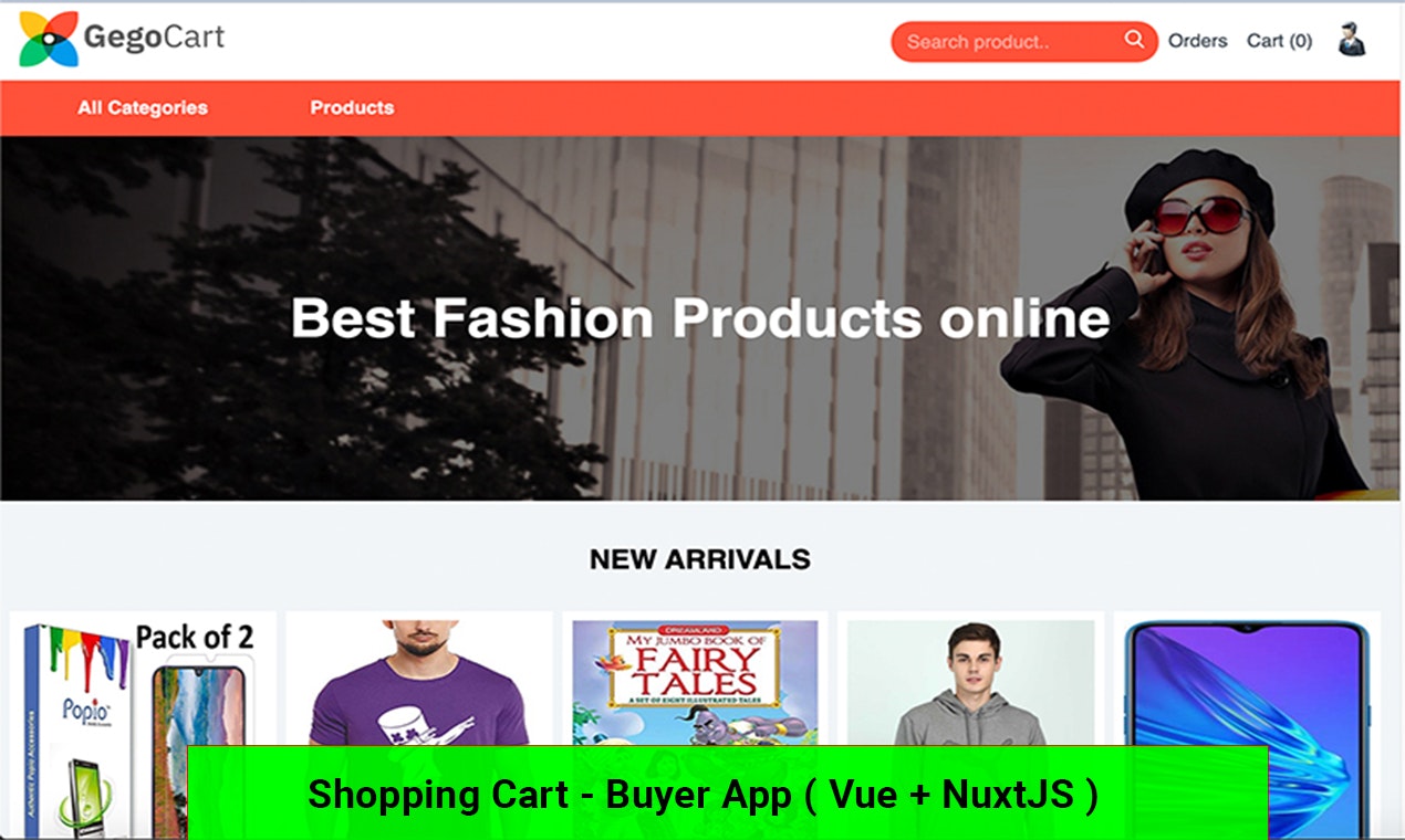 GegoCart: OpenSource, multi-vendor cart based on Laravel, VueJS, Nuxt. | Product Hunt