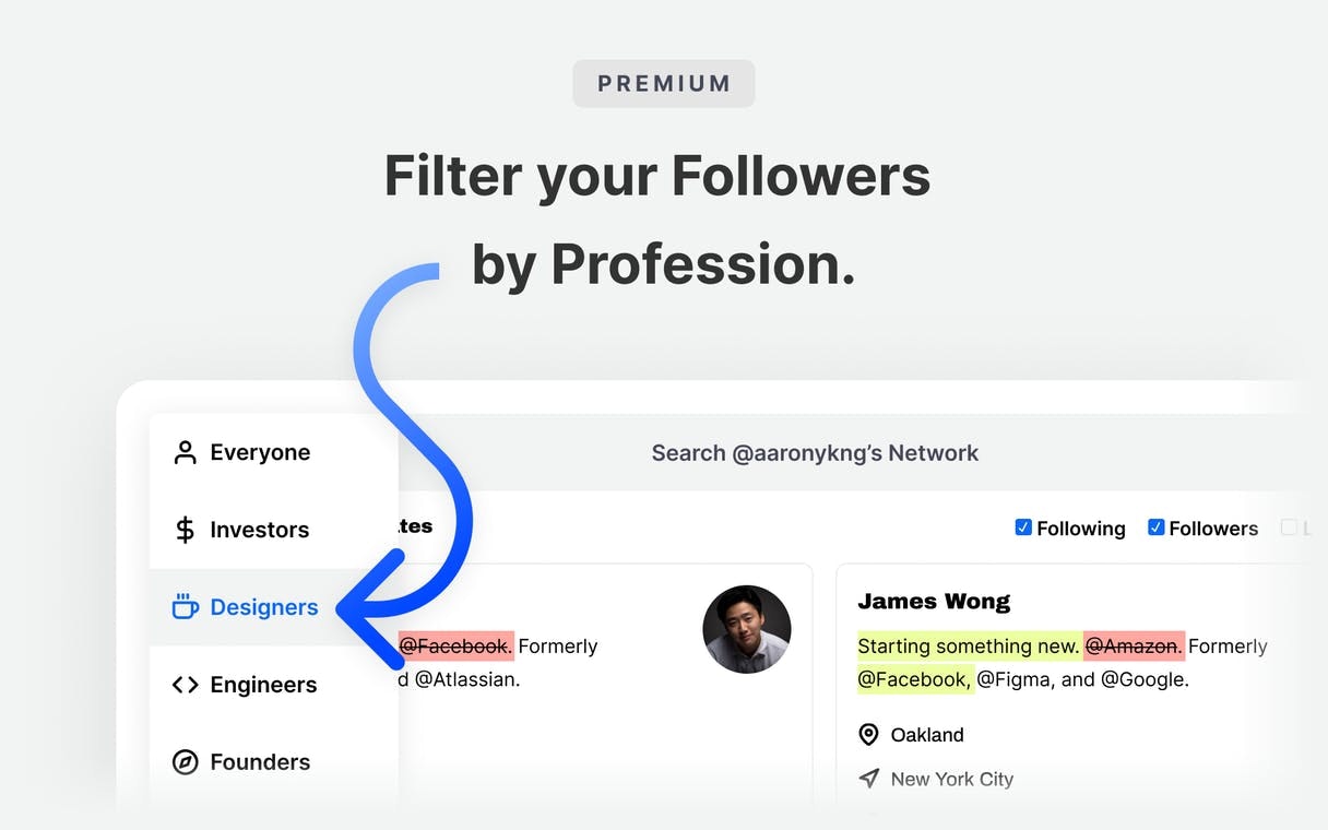 Flock : Search your Twitter followers by Job, | Product Hunt