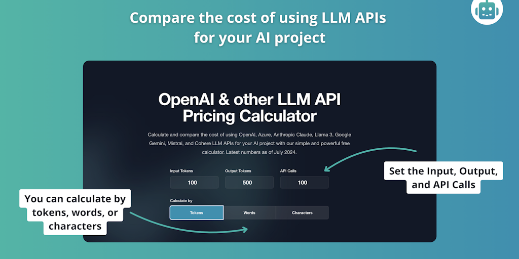 Llm Api Pricing Calculator Calculate And Compare The Cost Of Using Llm