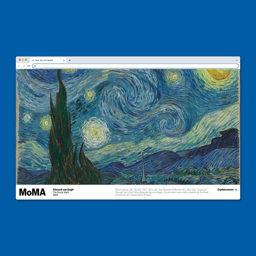 New Tab with MoMA: Start your Google search with art! | Product Hunt
