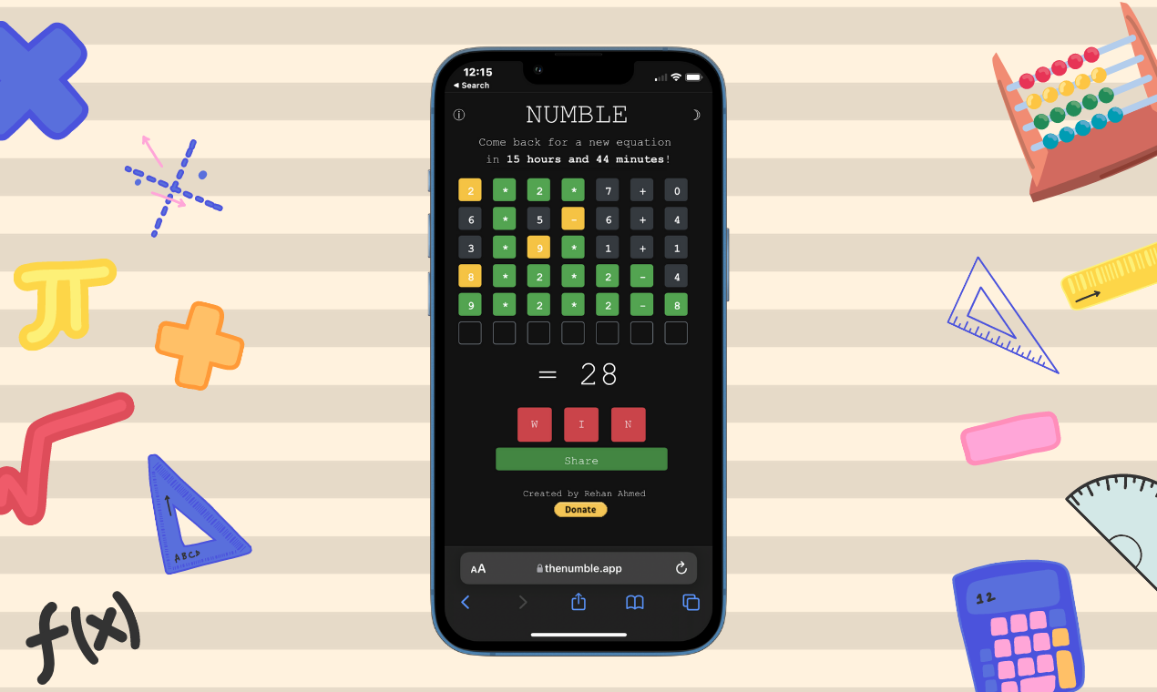 Numble: Wordle for Math equations | Product Hunt