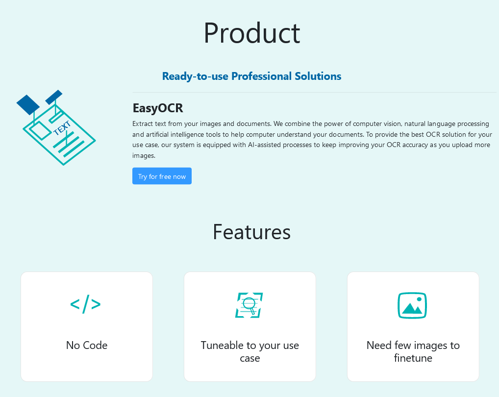 EasyOCR: NoCode AI as a service, automate text extraction from images ...