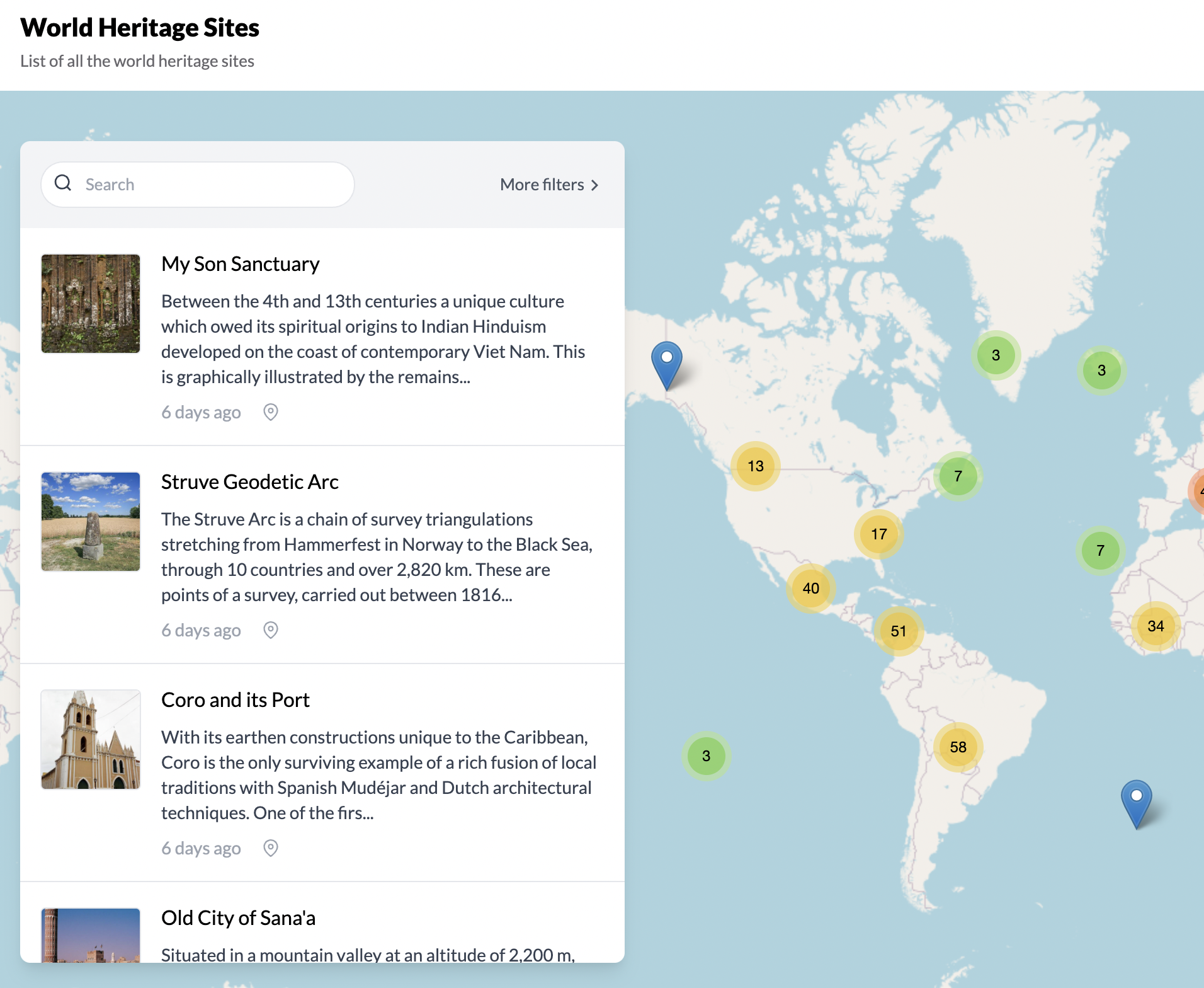 UNESCO World Heritage Site Map: Find the best places to visit ...