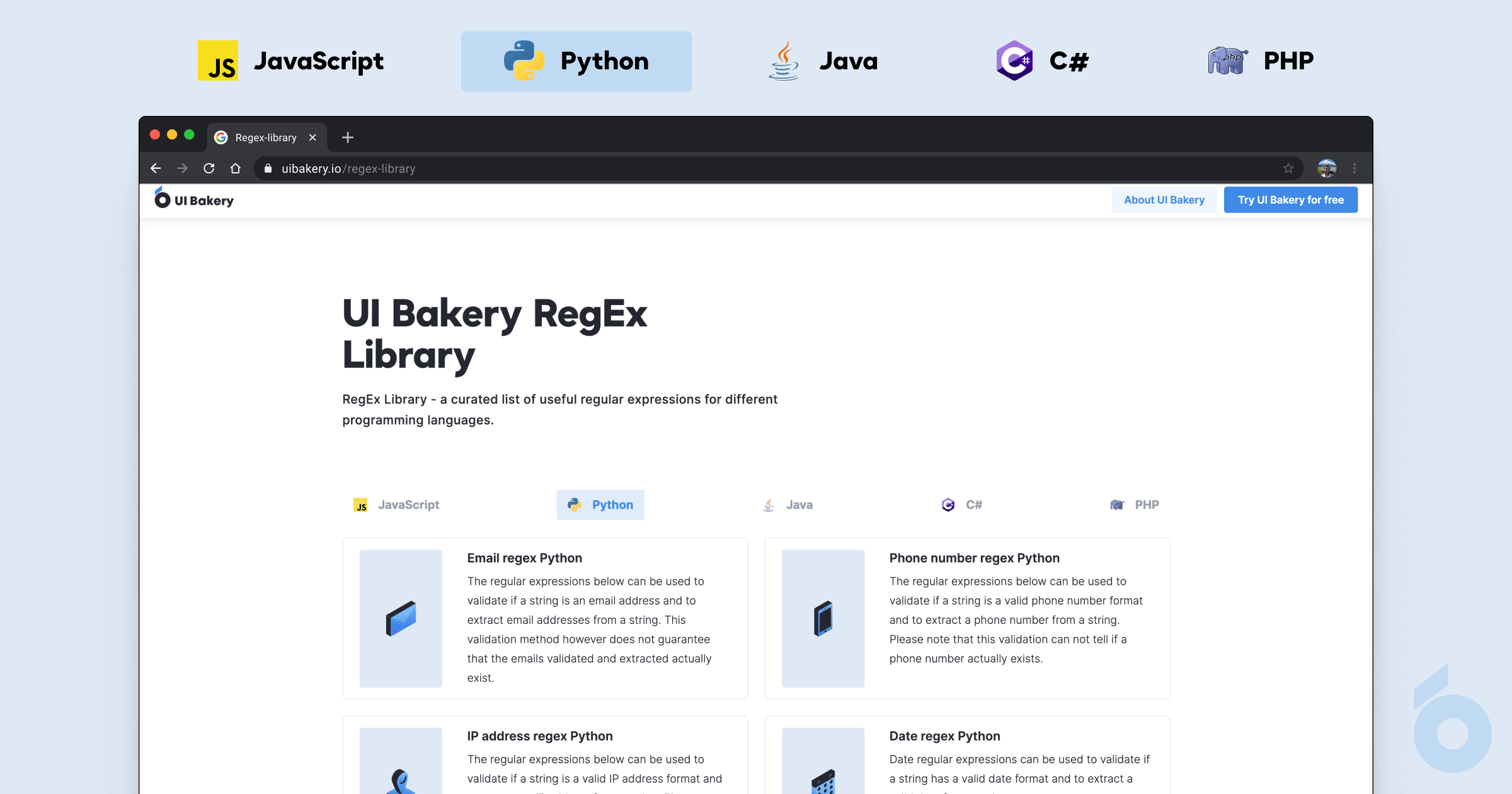 Regex library - A curated list of most commonly used regular ...