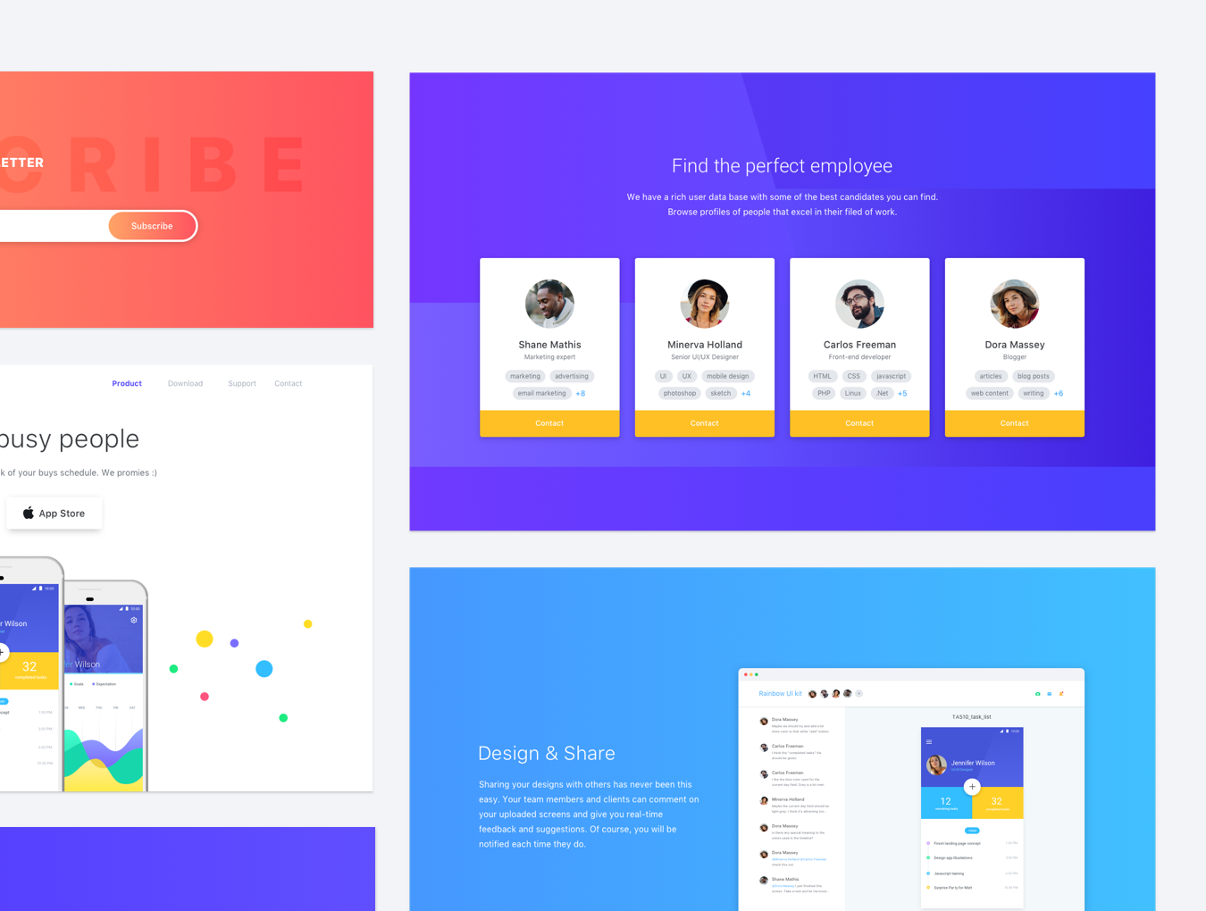 Rainbow UI Kit by EpicPxls : EpicPxls Forums | Product Hunt