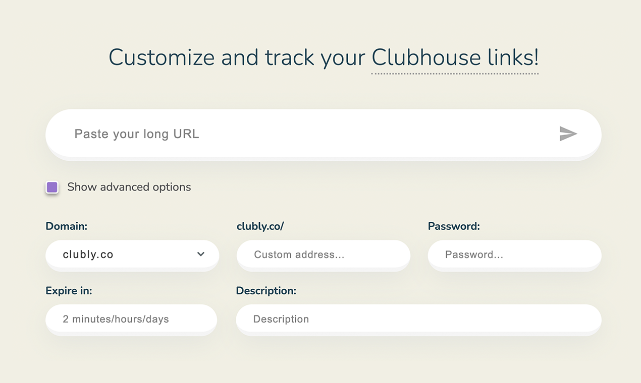 Clubly.co - Customize and track your Clubhouse shortened links ...