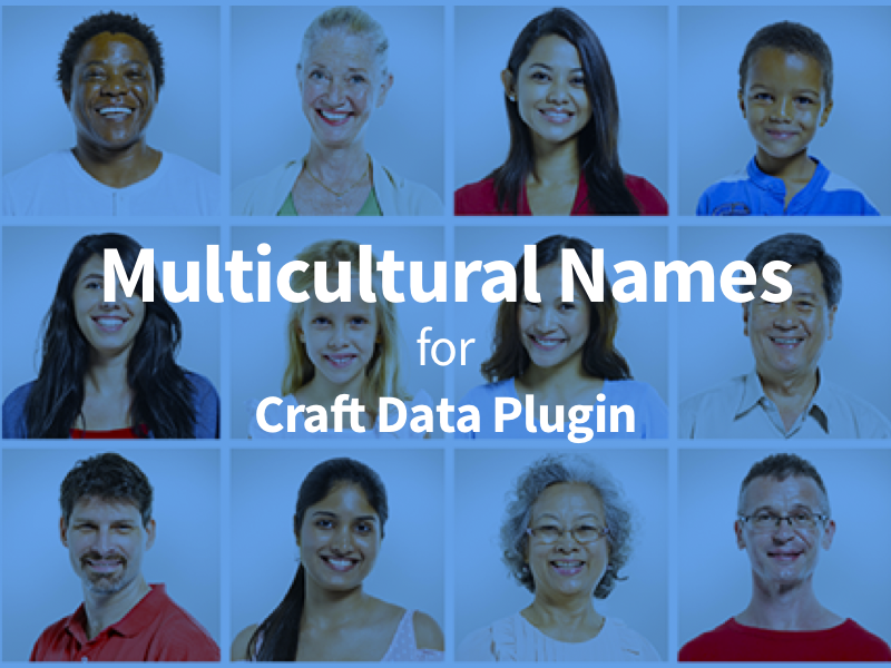 Multicultural Names for the InVision Craft Data plugin for Sketch and ...