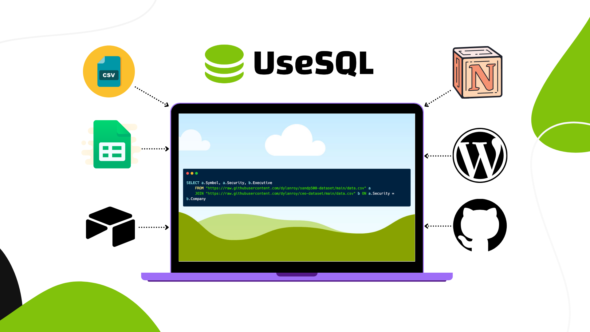 UseSQL - Use SQL across your Google Sheets, APIs, Airtables, and more - SideProjectors ...