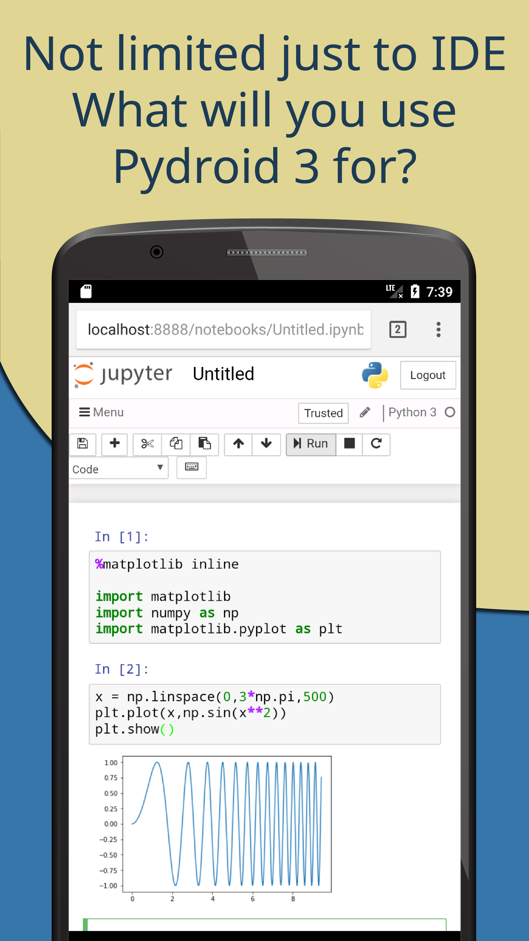 Pydroid: Easy to use and powerful educational Python IDE for Android ...
