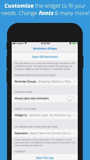Reminders Widget for iOS reminders app - Product Information, Latest ...