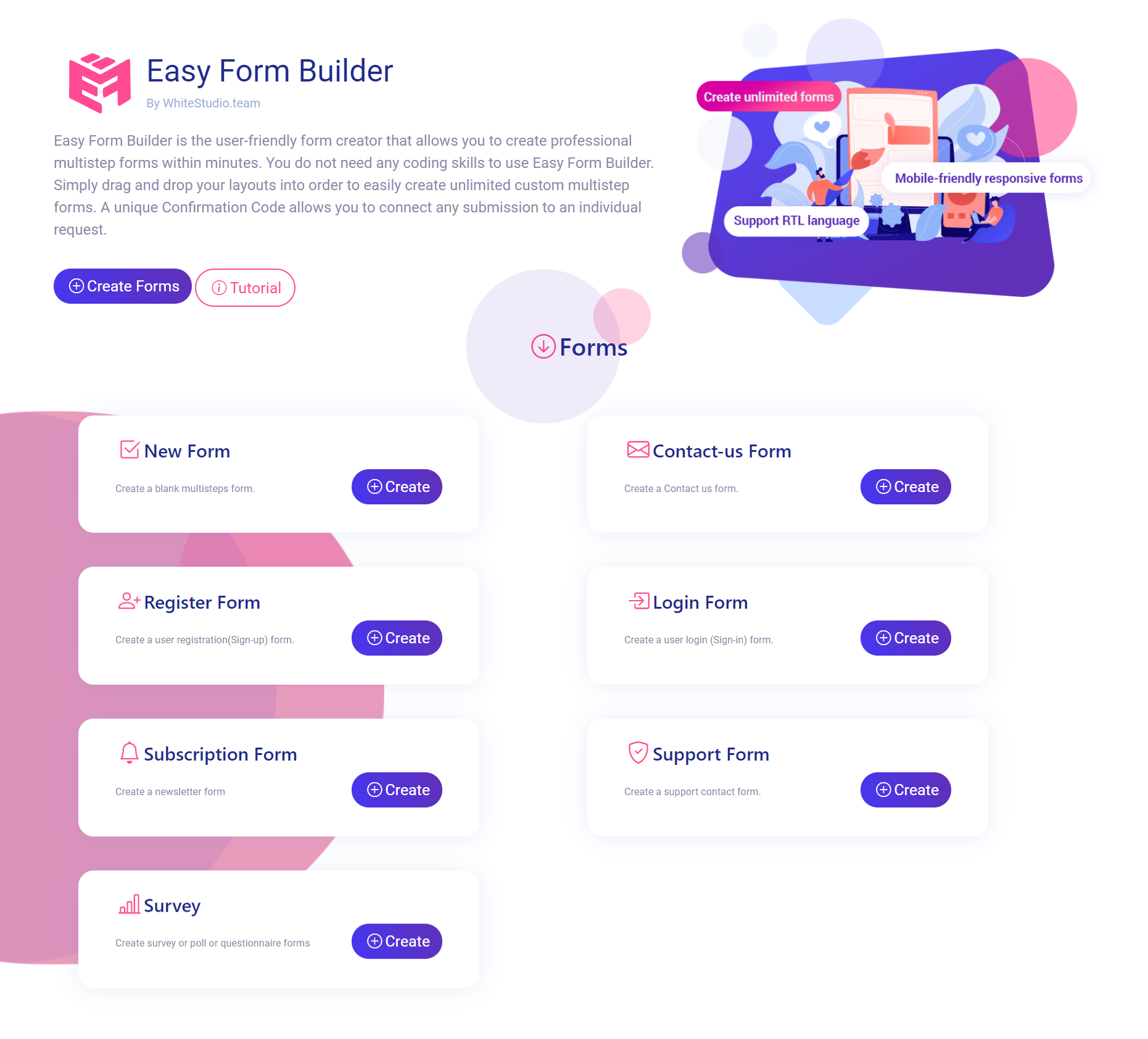 Easy Form Builder: Multi-step and drag & drop WordPress form builder ...