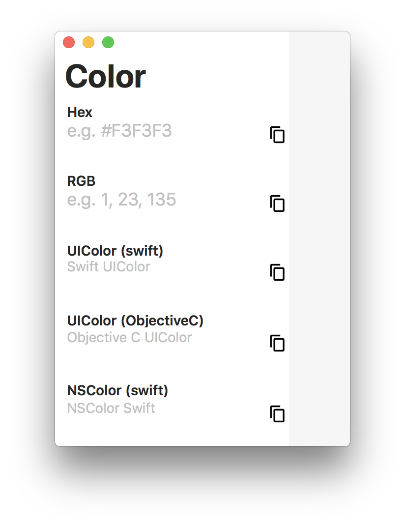 Color Converter: Convert HEX & RGB colors to UI- and NSColor 🎨 ...
