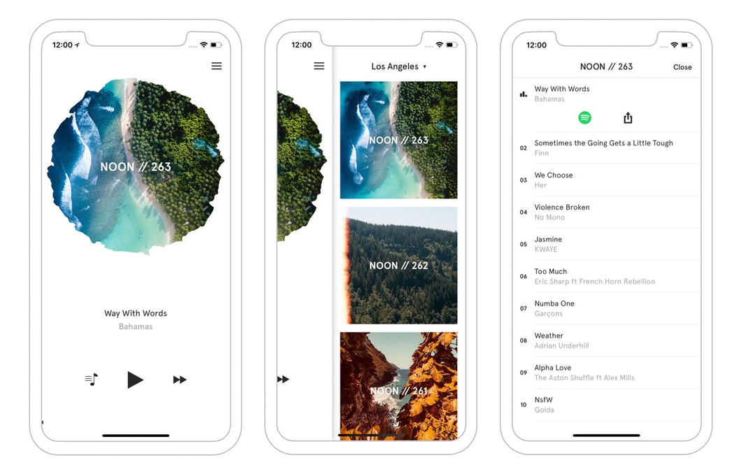 Noon Pacific for iOS 4.0: Weekly mixtapes curated from Los Angeles, New ...