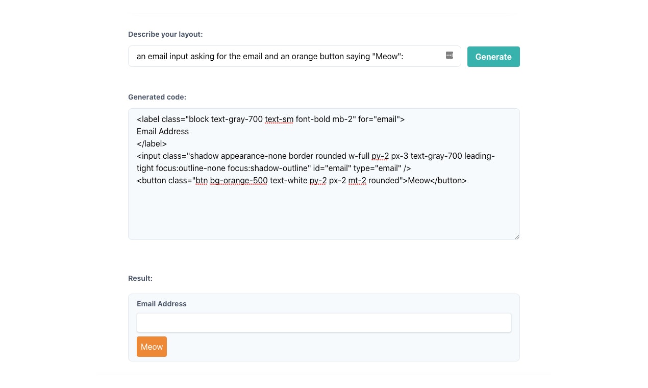 GPT-3 Tailwind CSS : p/themesberg | Product Hunt