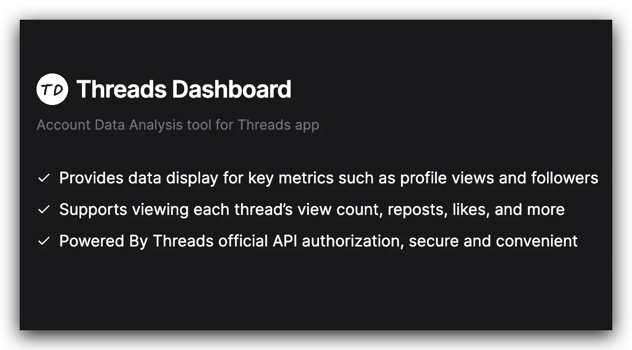 Threads Dashboard: Threads Analytics Tool Powered By Threads official ...