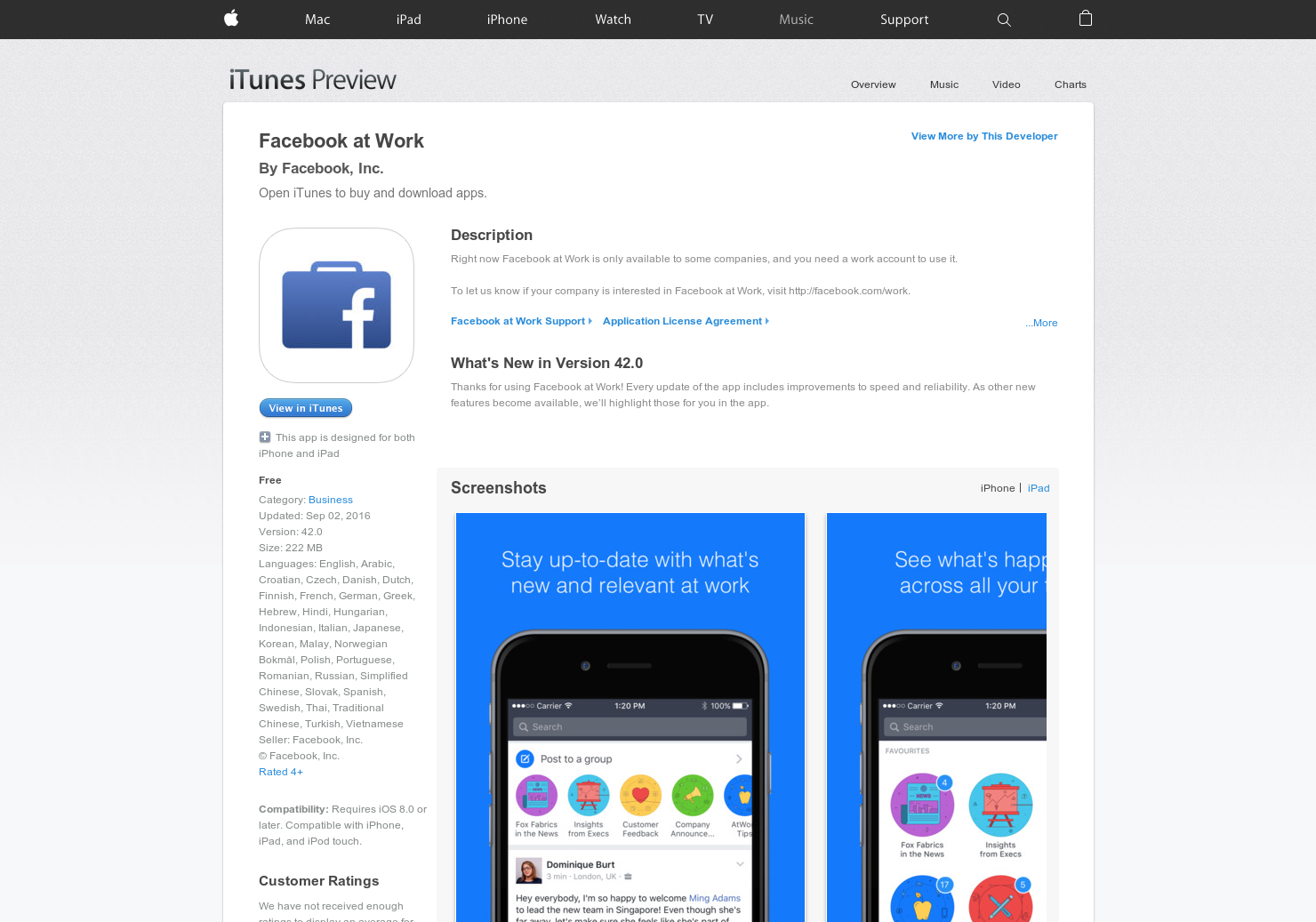 Facebook At Work Product Information and Latest Updates (2025 ...