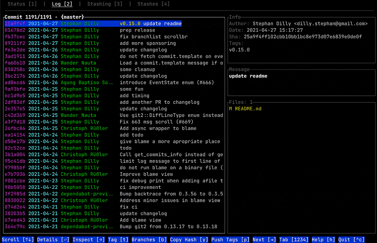 GitUI: Blazing fast terminal-UI for git written in Rust | Product Hunt