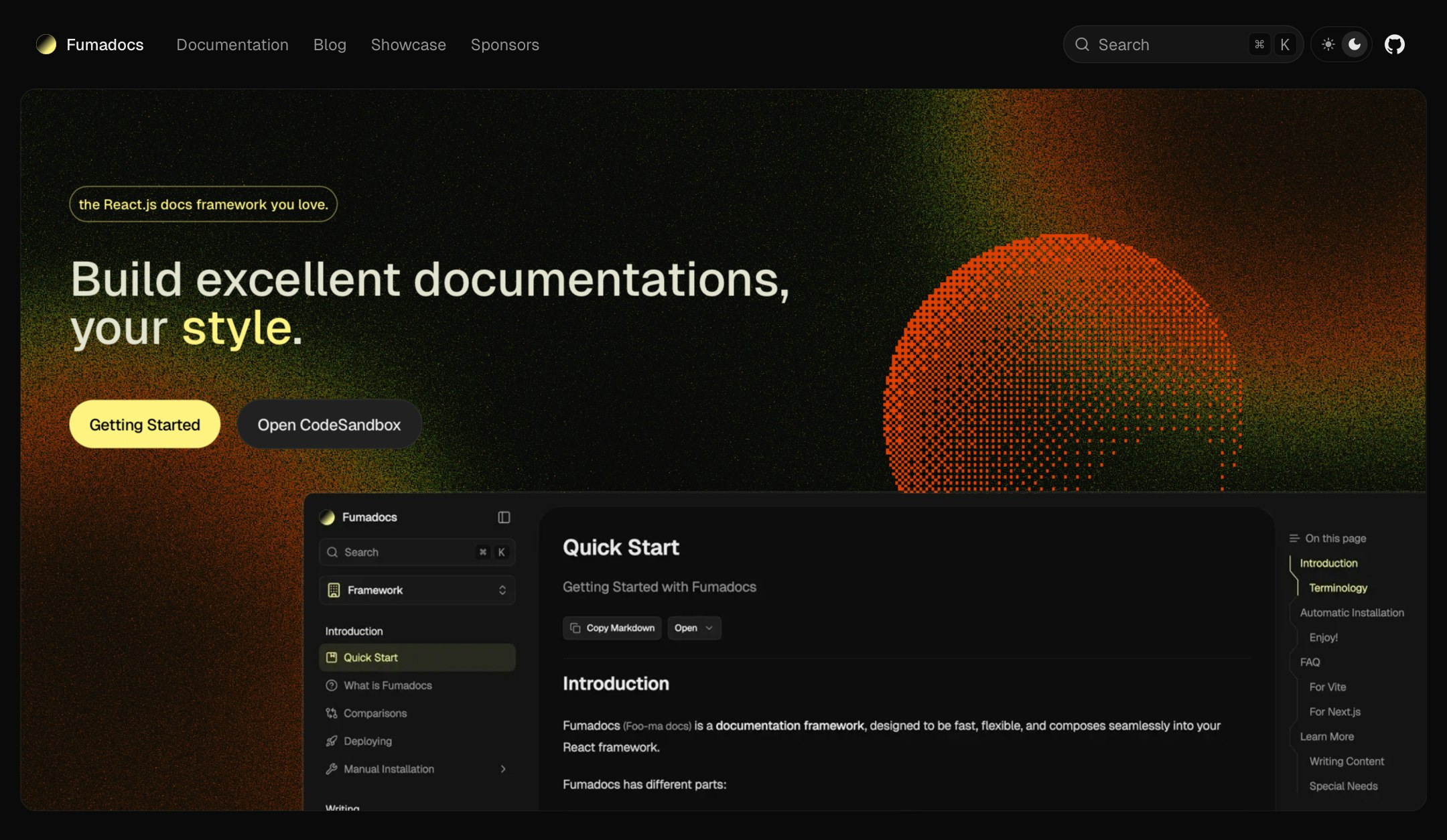 Fumadocs: The React.js documentation framework | Product Hunt