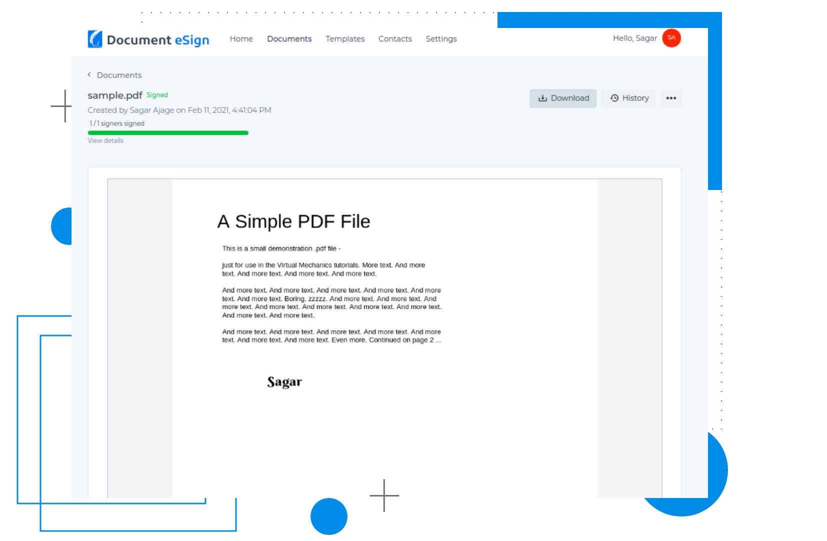 Document eSign - Cloud based platform for electronic signatures ...